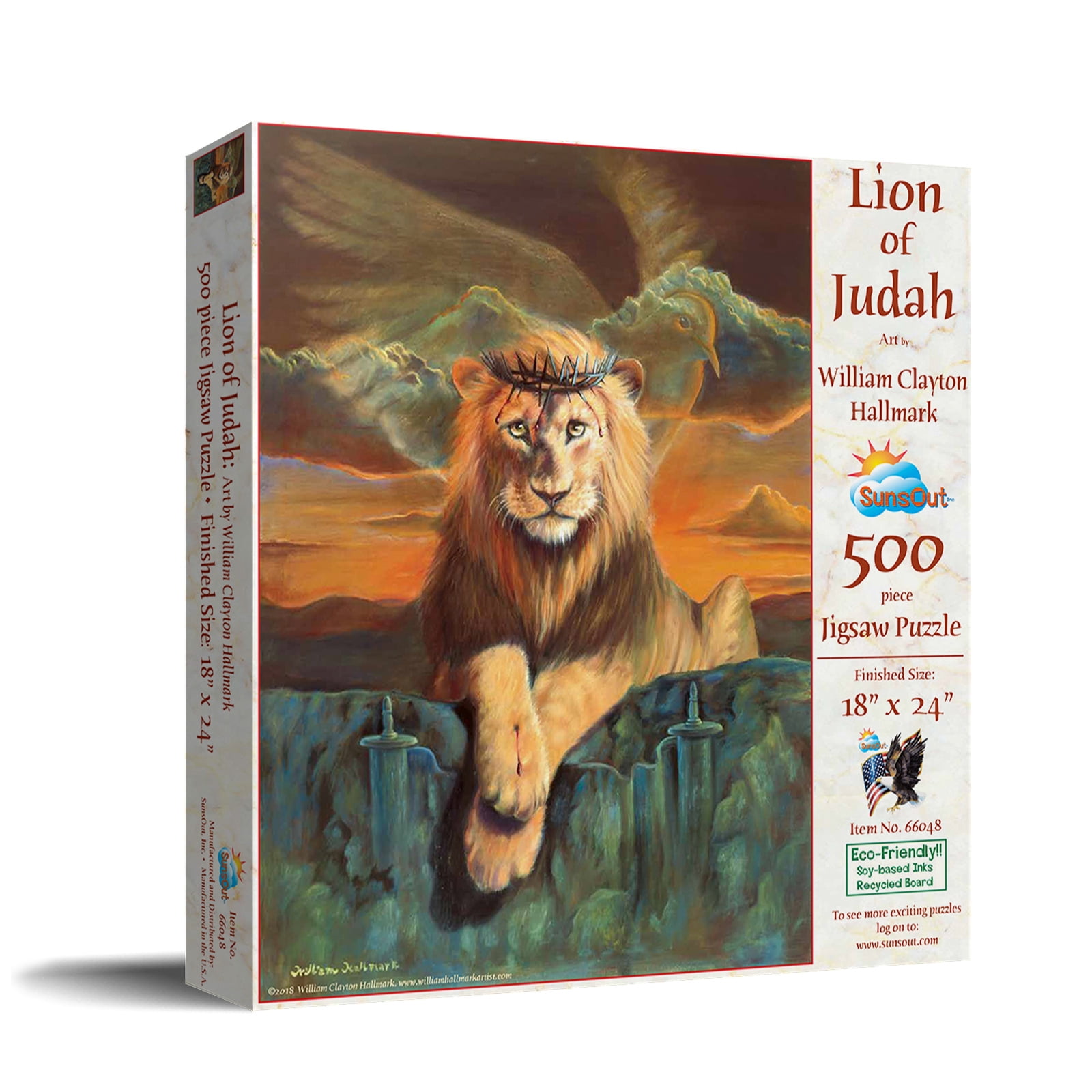 SUNSOUT INC - Lion of Judah - 500 pc Jigsaw Puzzle by Artist: William ...