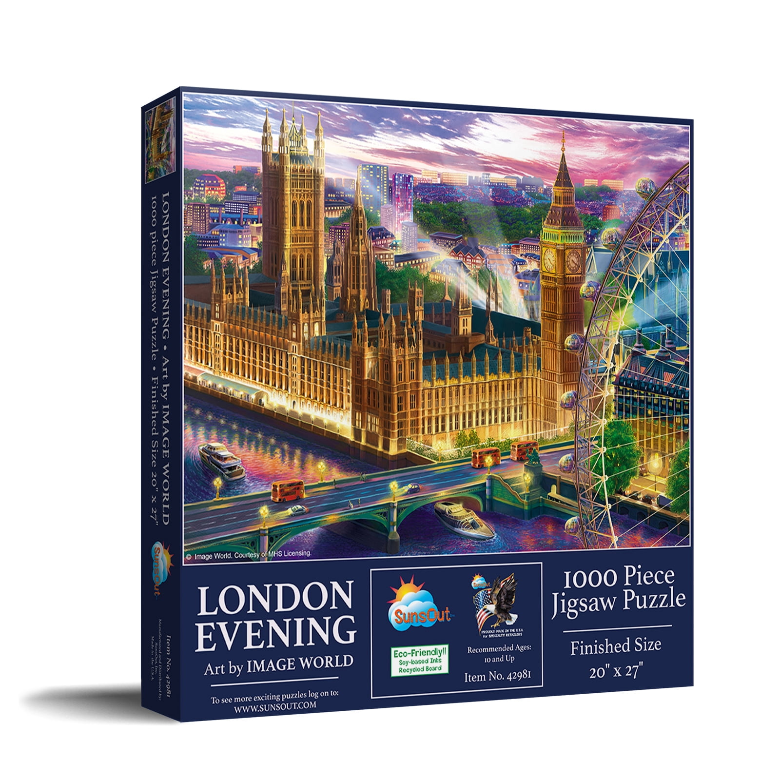 SUNSOUT INC - London Evening - 1000 pc Jigsaw Puzzle by Artist: Image ...