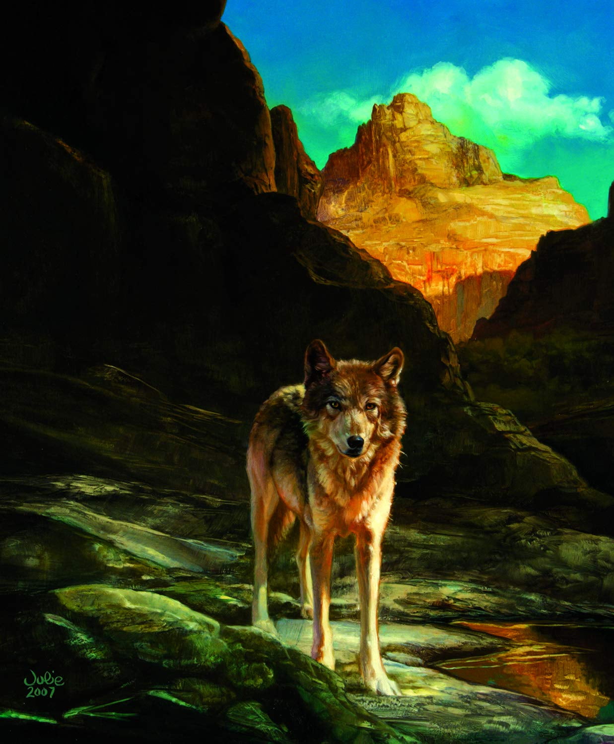 SUNSOUT INC - Lone Wolf - 1000 pc Jigsaw Puzzle by Artist: Julie Bell ...