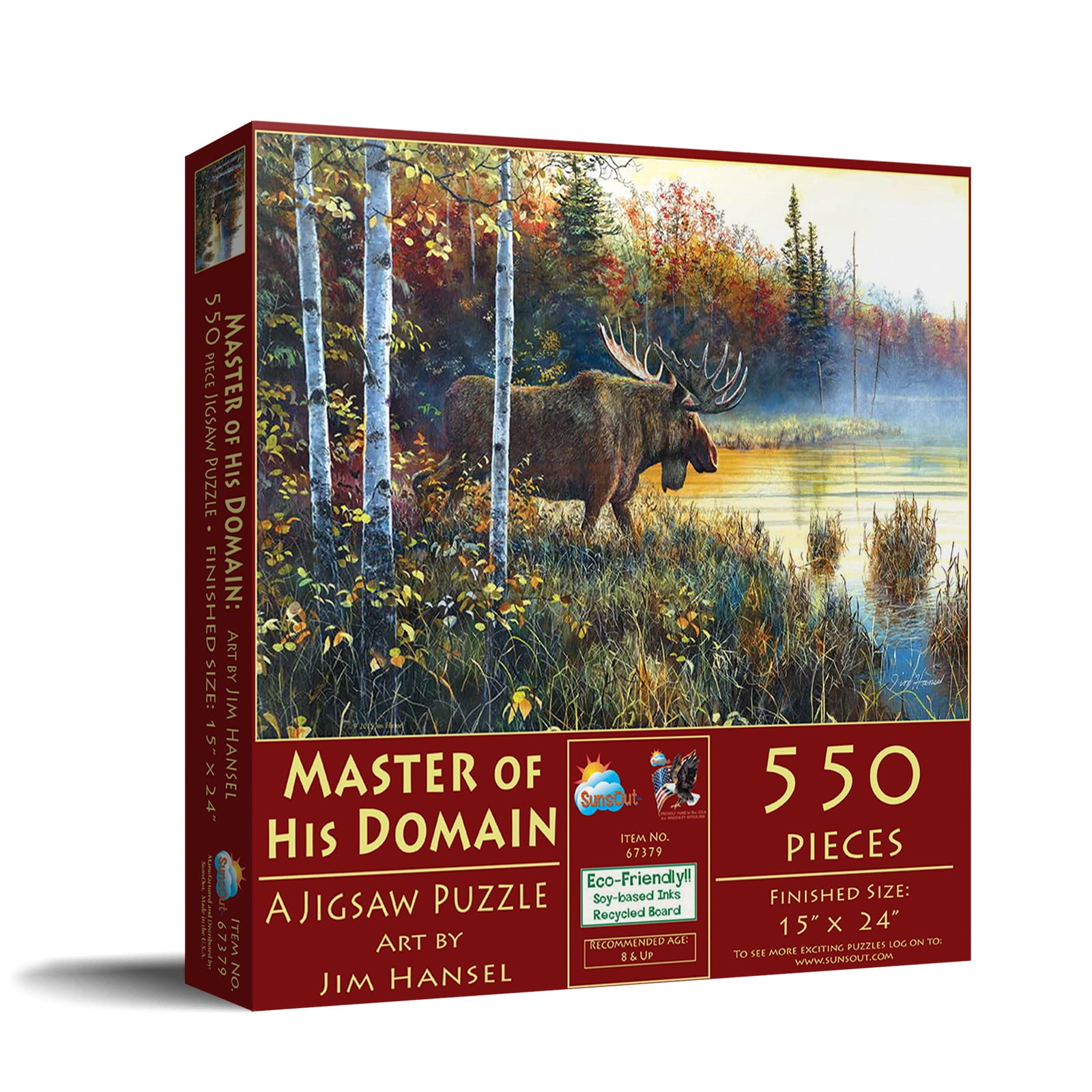 SUNSOUT INC - Master of His Domain - 550 pc Jigsaw Puzzle by Artist ...