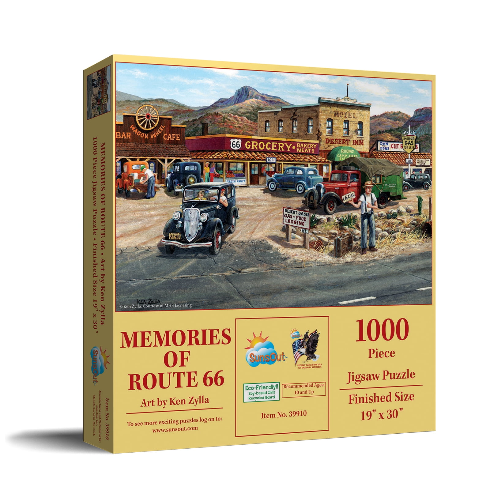 SUNSOUT INC - Memories of Route 66 - 1000 pc Jigsaw Puzzle by Artist ...