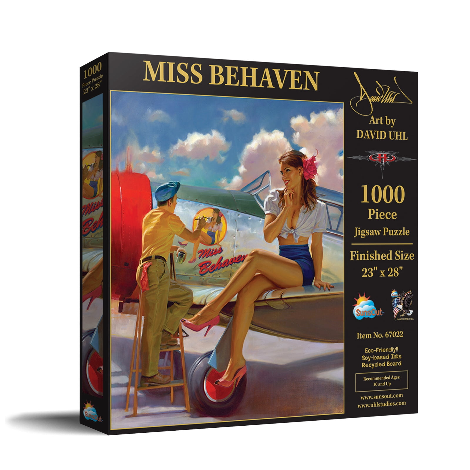 SUNSOUT INC - Miss Behavin - 1000 pc Jigsaw Puzzle by Artist: David Uhl ...