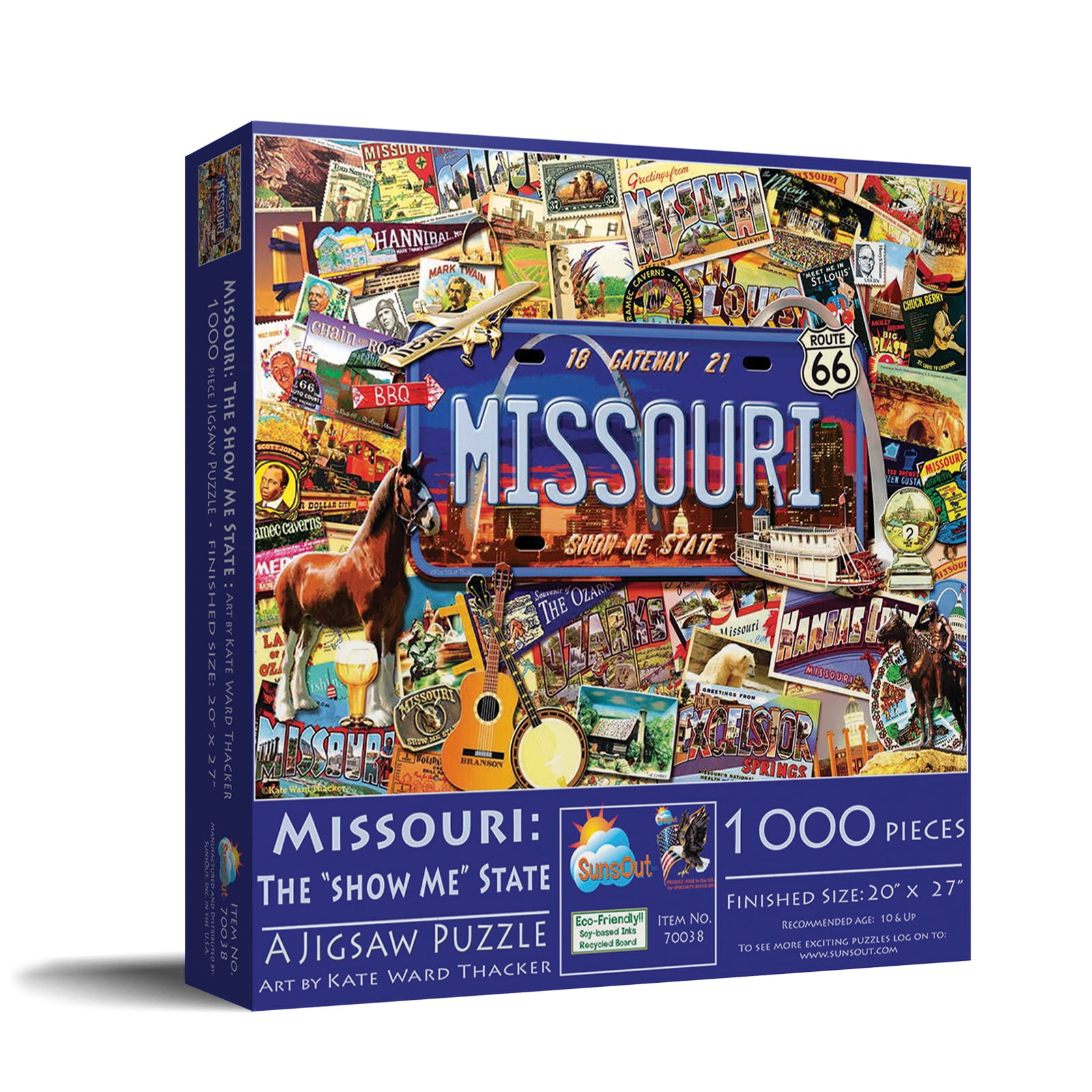 SUNSOUT INC - Missouri: The "Show Me" State - 1000 pc Jigsaw Puzzle by ...