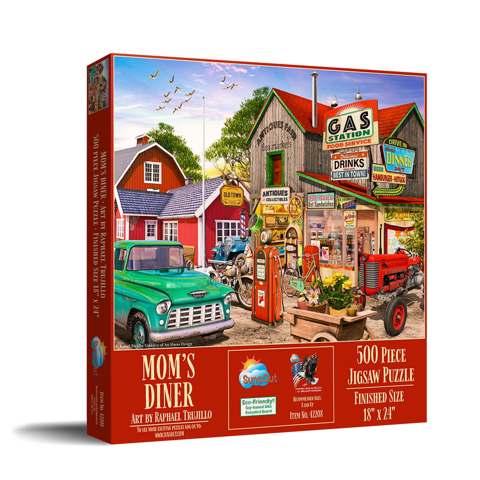 SUNSOUT INC - Mom's Diner - 500 pc Jigsaw Puzzle by Artist: Rafael ...