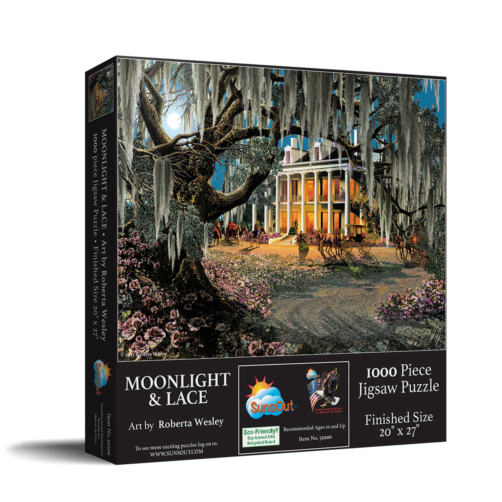 SUNSOUT INC - Moonlight & Lace - 1000 pc Jigsaw Puzzle by Artist ...