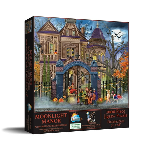 SUNSOUT INC - Moonlight Manor - 1000 pc Jigsaw Puzzle by Artist ...