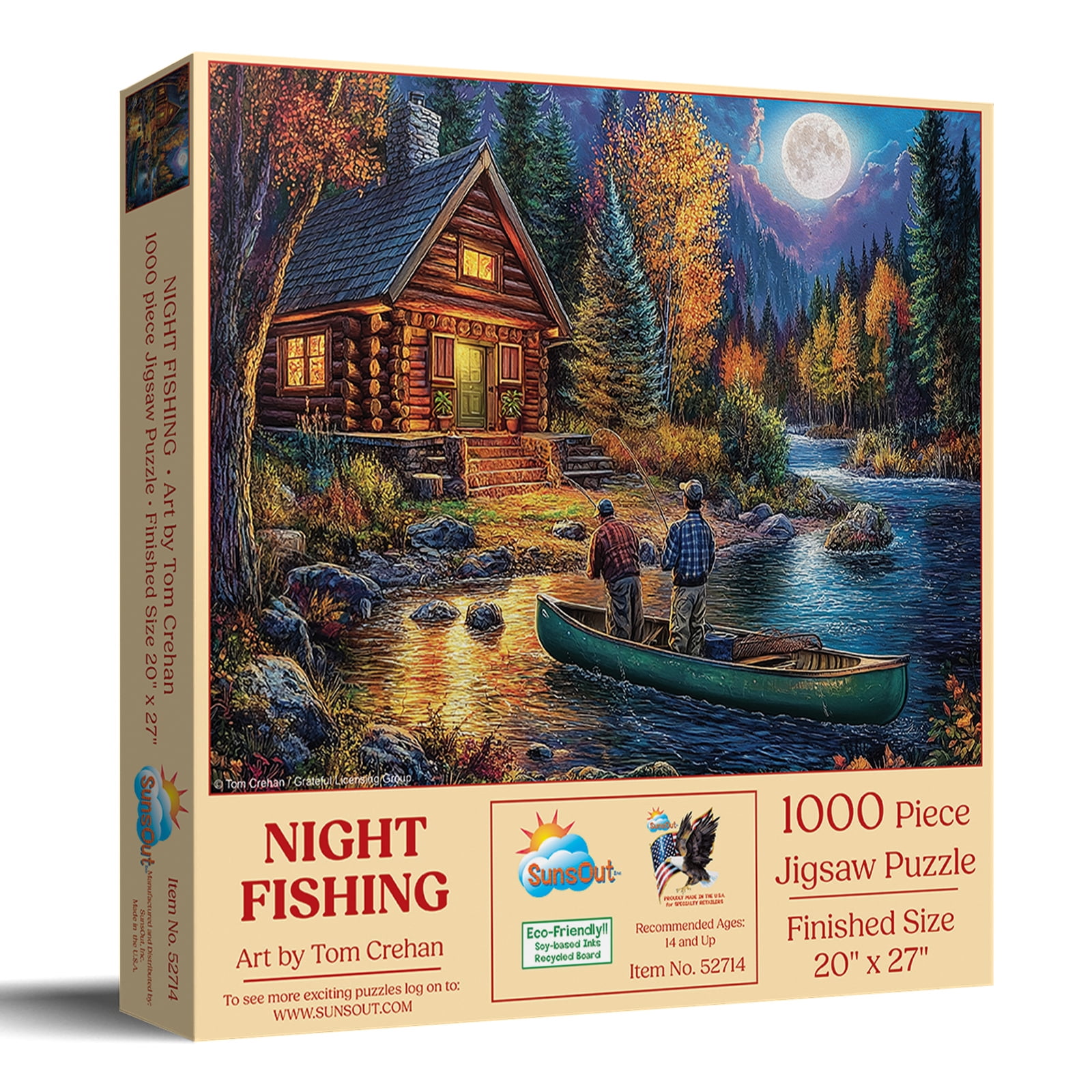 SUNSOUT INC - Night Fishing - 1000 pc Jigsaw Puzzle by Artist: Tom ...