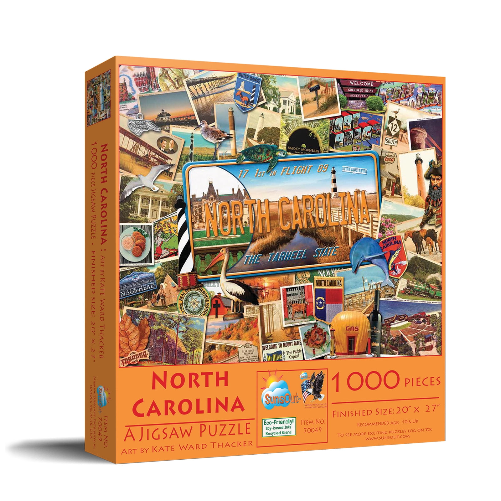 SunsOut North Carolina 1000 Piece Jigsaw Puzzle, 20x27 Inches, Artist ...