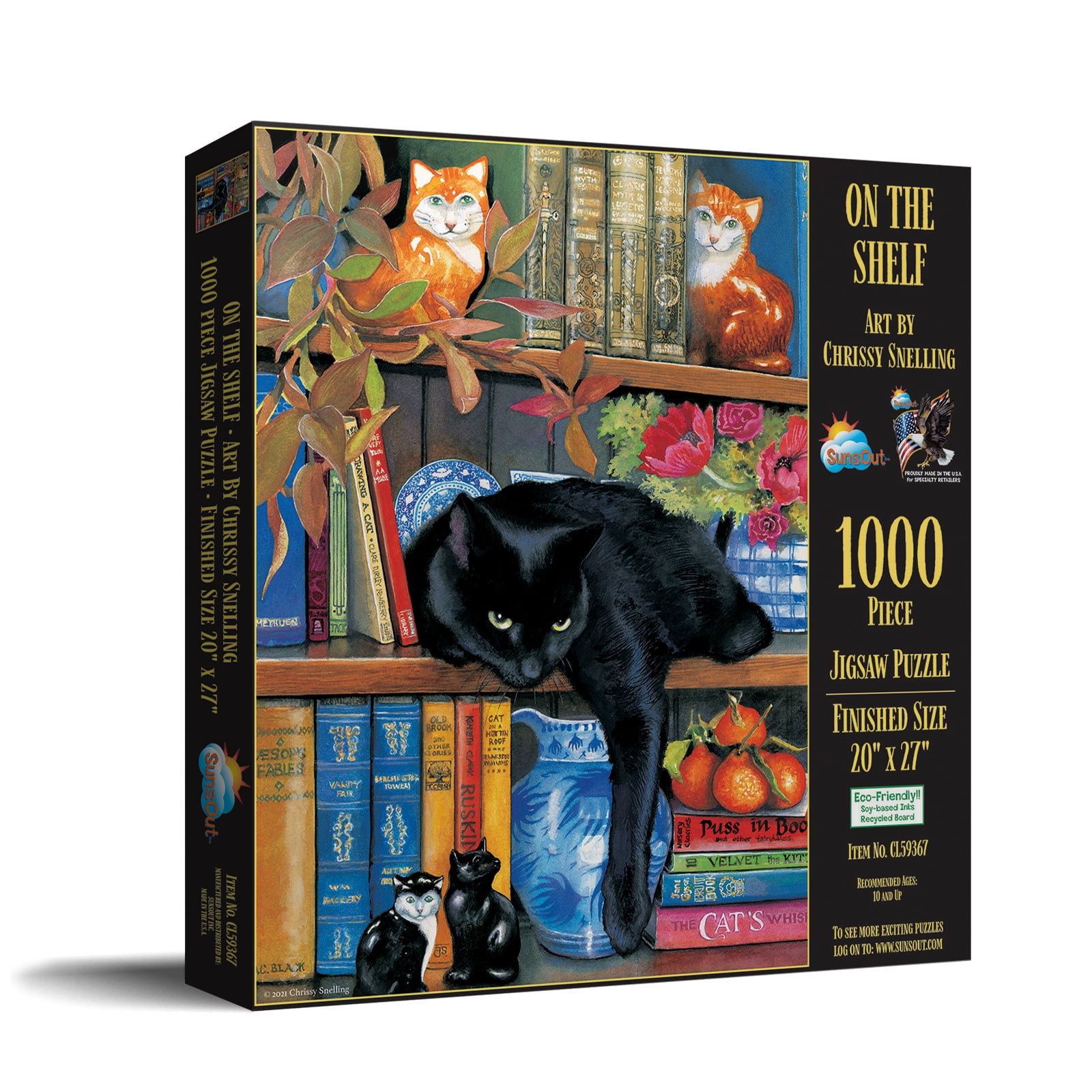 SUNSOUT INC - On The Shelf - 1000 pc Jigsaw Puzzle by Artist: Chrissie ...