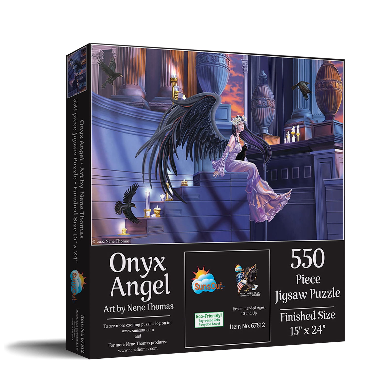 SUNSOUT INC - Onyx Angel - 550 pc Jigsaw Puzzle by Artist: Nene Thomas ...