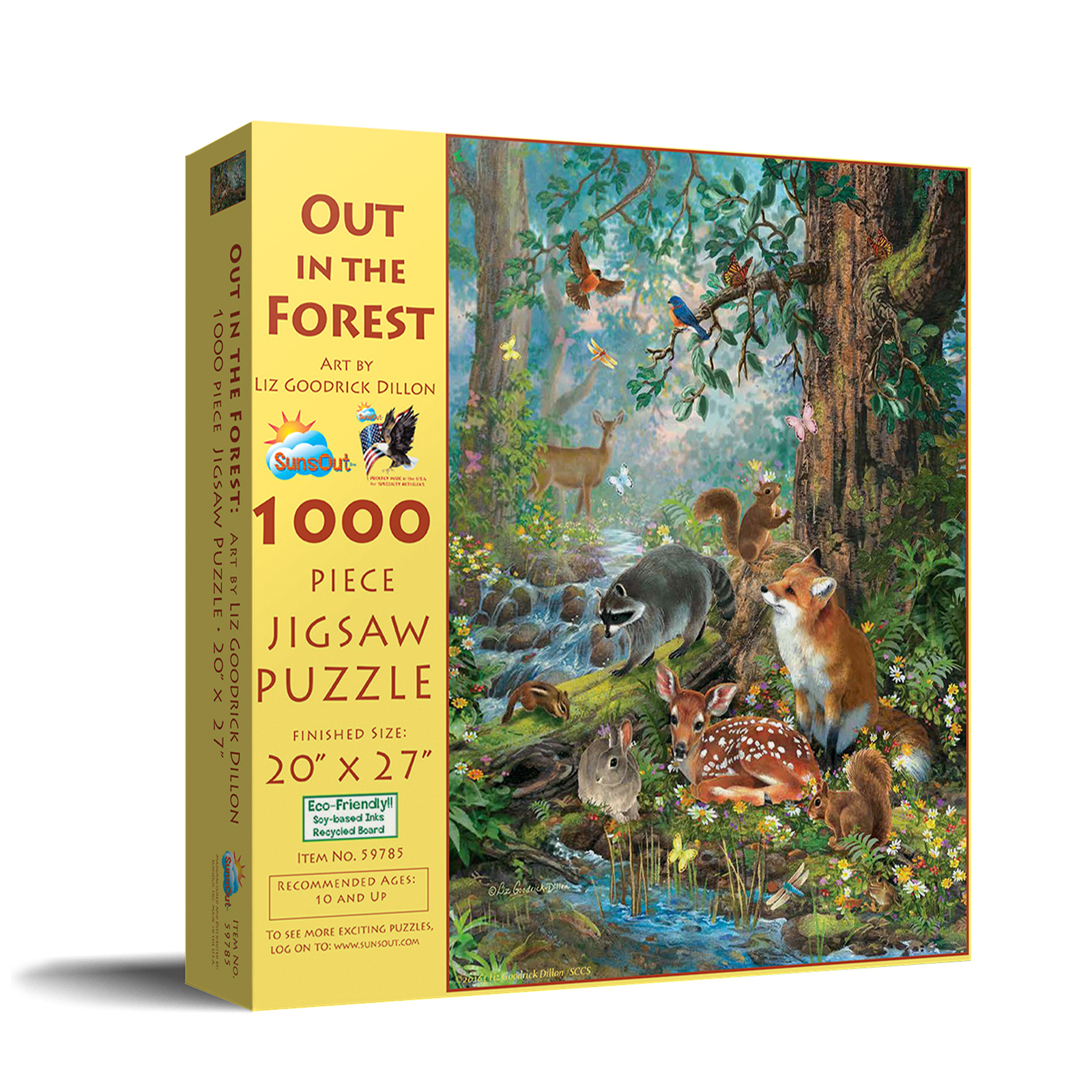 SUNSOUT INC - Out in the Forest - 1000 pc Jigsaw Puzzle by Artist: Liz Goodrick Dillon ...