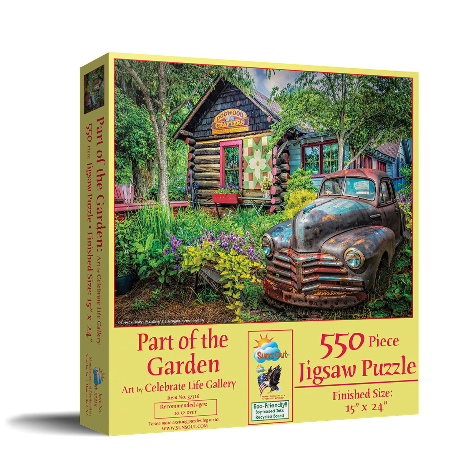 SUNSOUT INC - Part of the Garden - 550 pc Jigsaw Puzzle by Artist ...