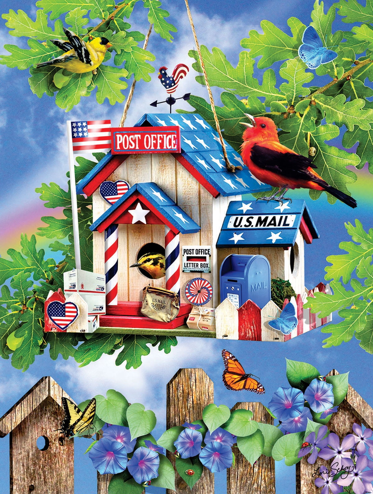 SUNSOUT INC - Post Office - 500 pc Jigsaw Puzzle by Artist: Lori Schory ...