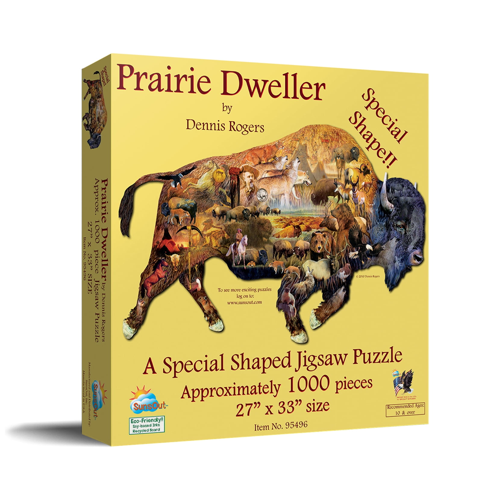 SUNSOUT INC - Prairie Dweller - 1000 pc Special Shape Jigsaw Puzzle by ...