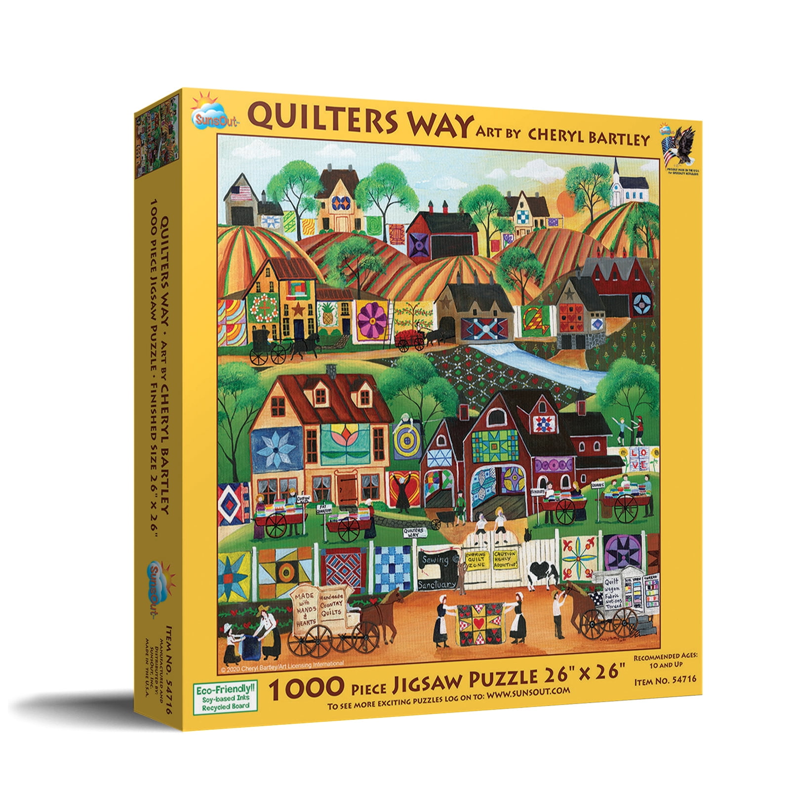 SUNSOUT INC - Quilter's Way - 1000 pc Jigsaw Puzzle by Artist: Cheryl ...