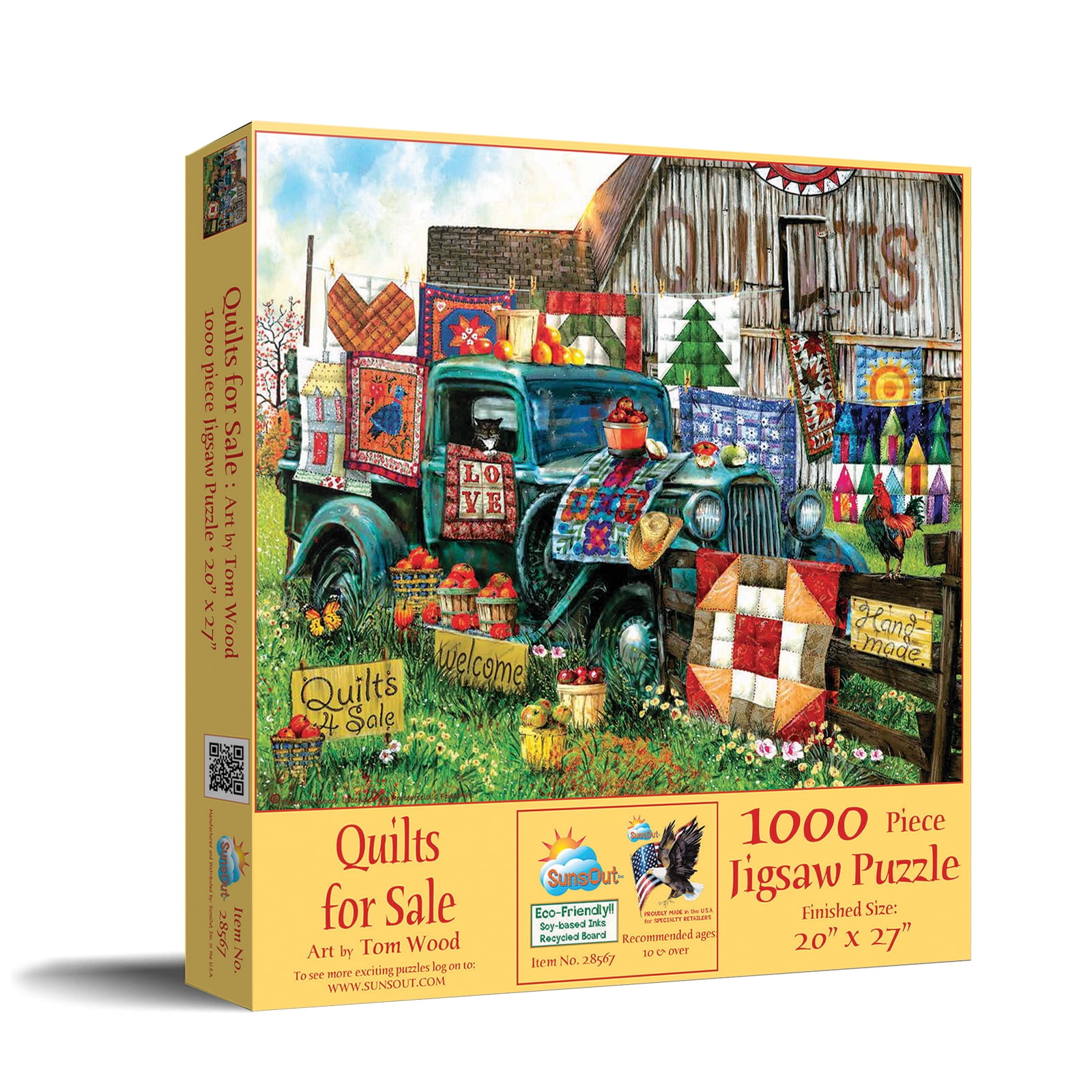 SUNSOUT INC - Quilts for Sale - 1000 pc Jigsaw Puzzle by Artist: Tom ...