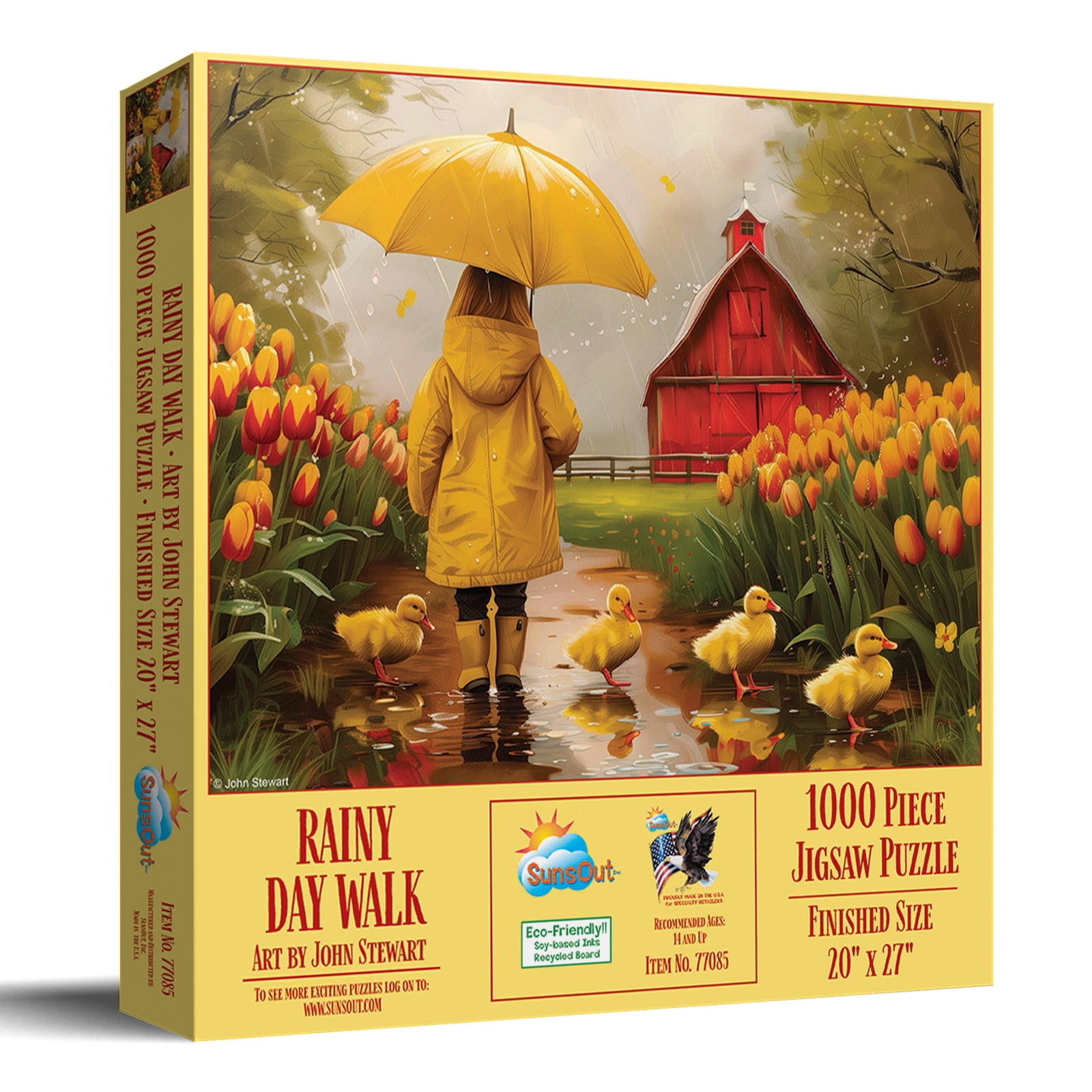 SUNSOUT INC - Rainy Day Walk - 1000 pc Jigsaw Puzzle by Artist: John ...