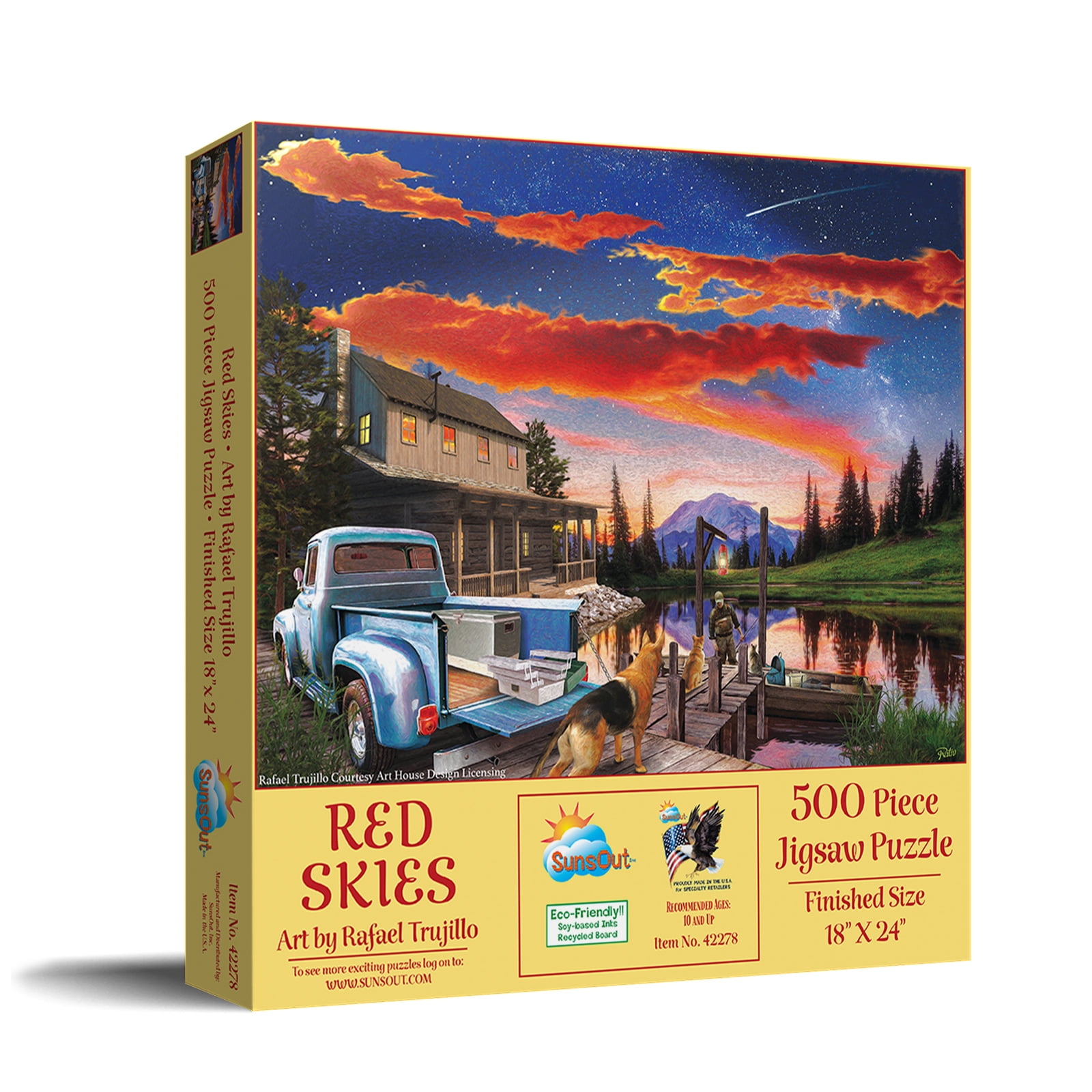 SUNSOUT INC - Red Skies - 500 pc Jigsaw Puzzle by Artist: Rafael ...