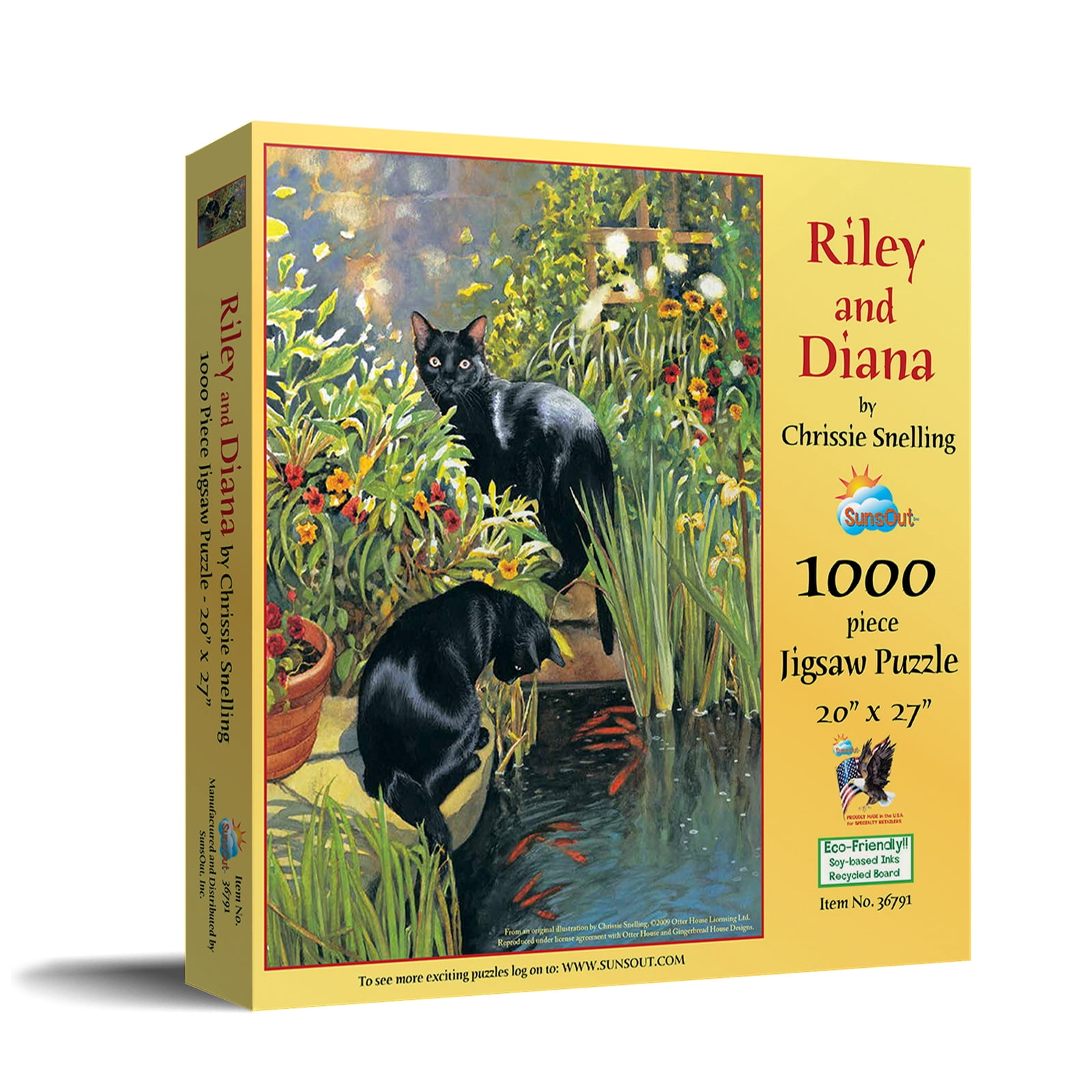 SUNSOUT INC - Riley and Diana - 1000 pc Jigsaw Puzzle by Artist ...