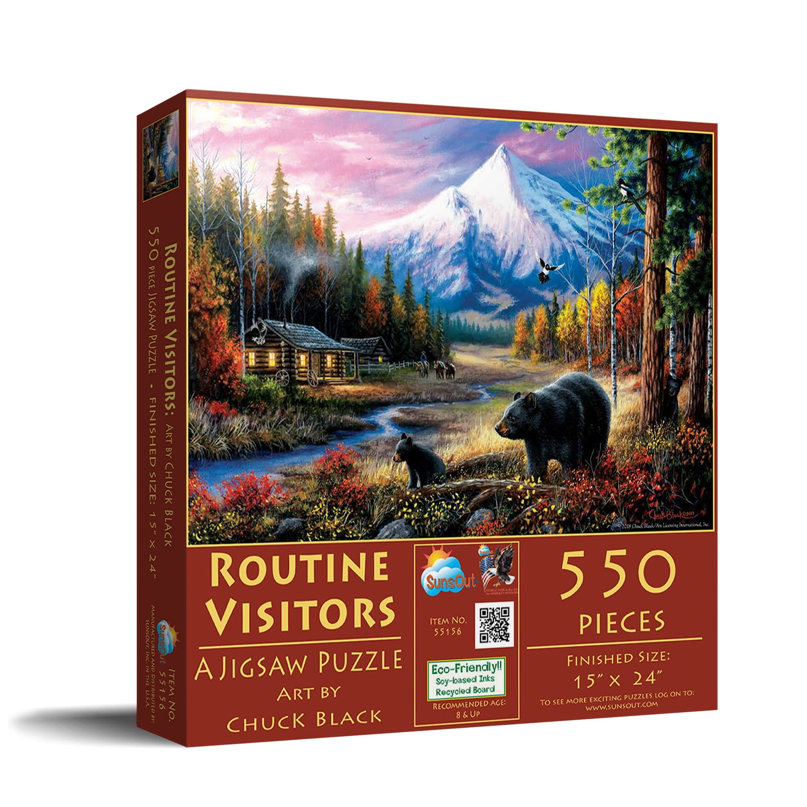SUNSOUT INC - Routine Visitors - 550 pc Jigsaw Puzzle by Artist: Chuck ...