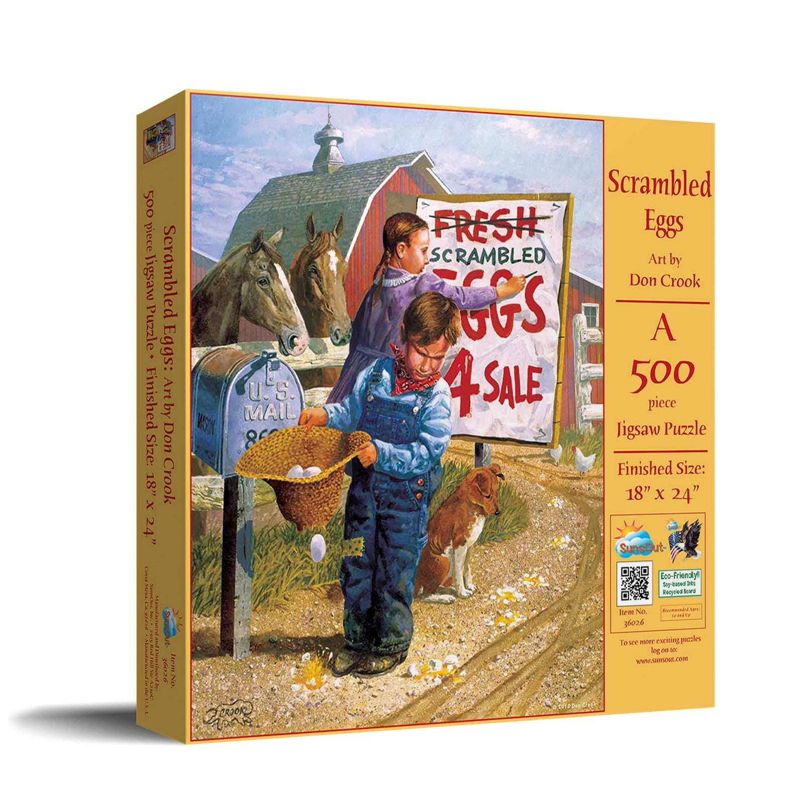 SUNSOUT INC - Scrambled Eggs - 500 pc Jigsaw Puzzle by Artist: Don ...