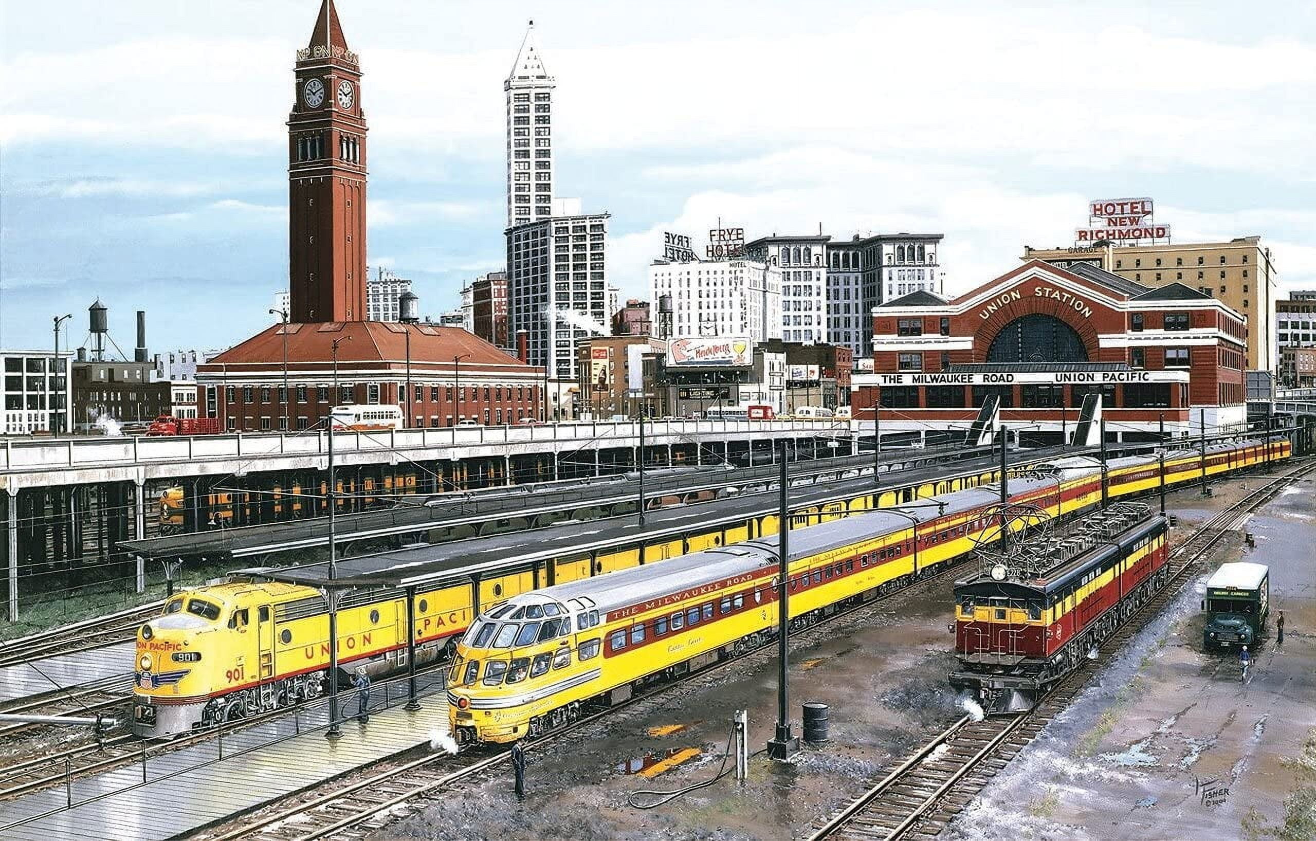 SUNSOUT INC - Seattle - 1000 pc Jigsaw Puzzle by Artist: Larry Fisher ...