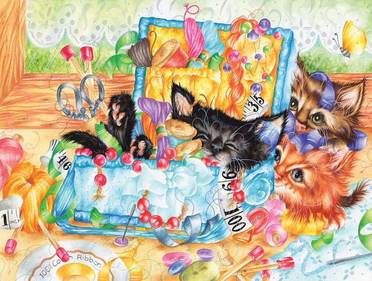 SUNSOUT INC - Sewing Kits - 300 pc Jigsaw Puzzle by Artist: Karen ...