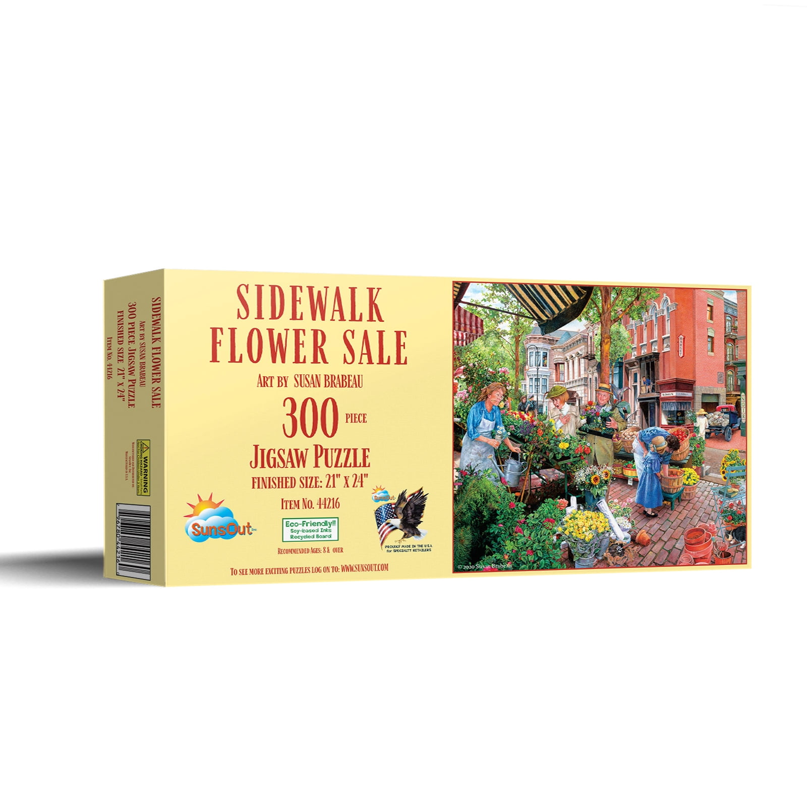 SUNSOUT INC - Sidewalk Flower Sale - 300 pc Jigsaw Puzzle by Artist ...