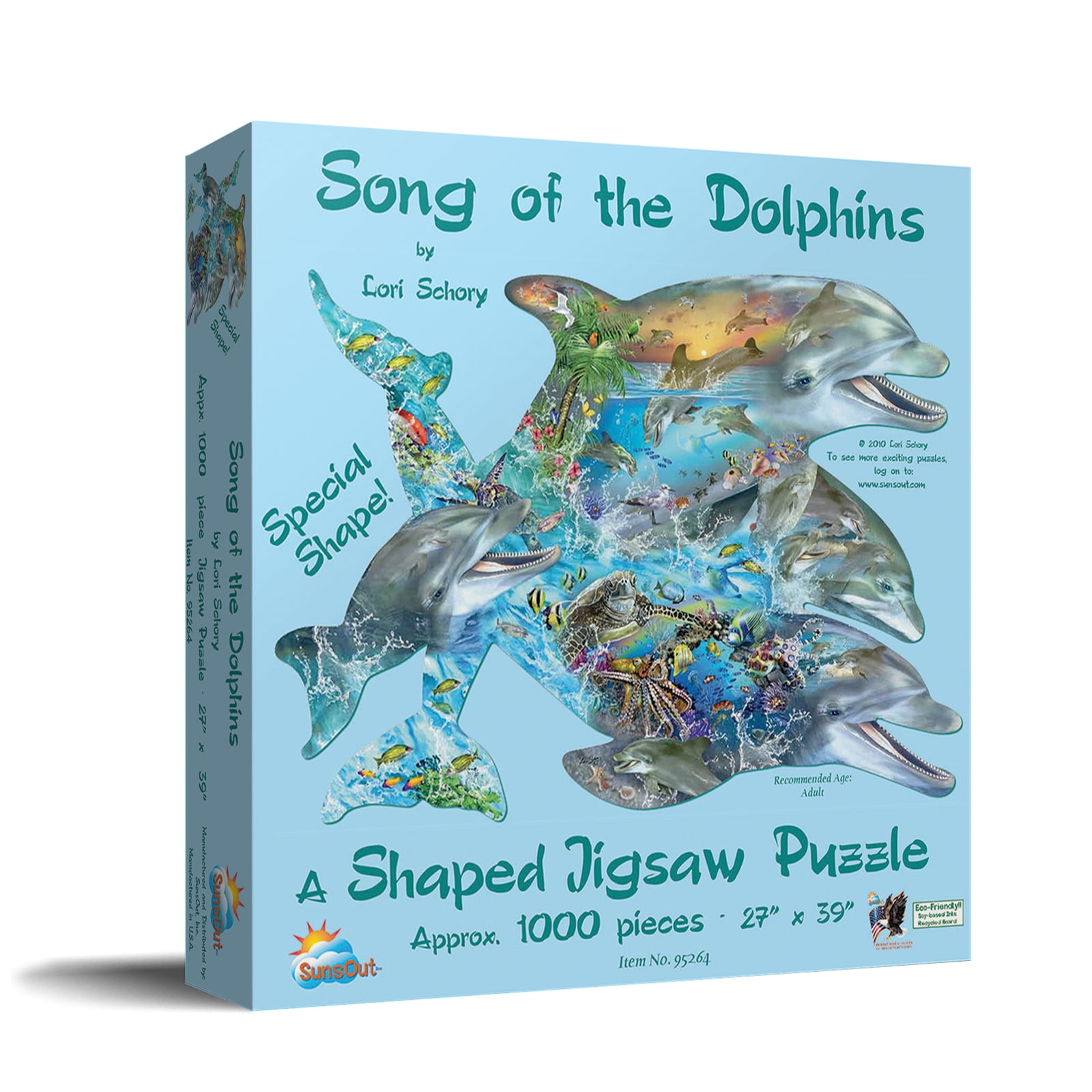 SUNSOUT INC - Song of the Dolphins - 1000 pc Special Shape Jigsaw ...