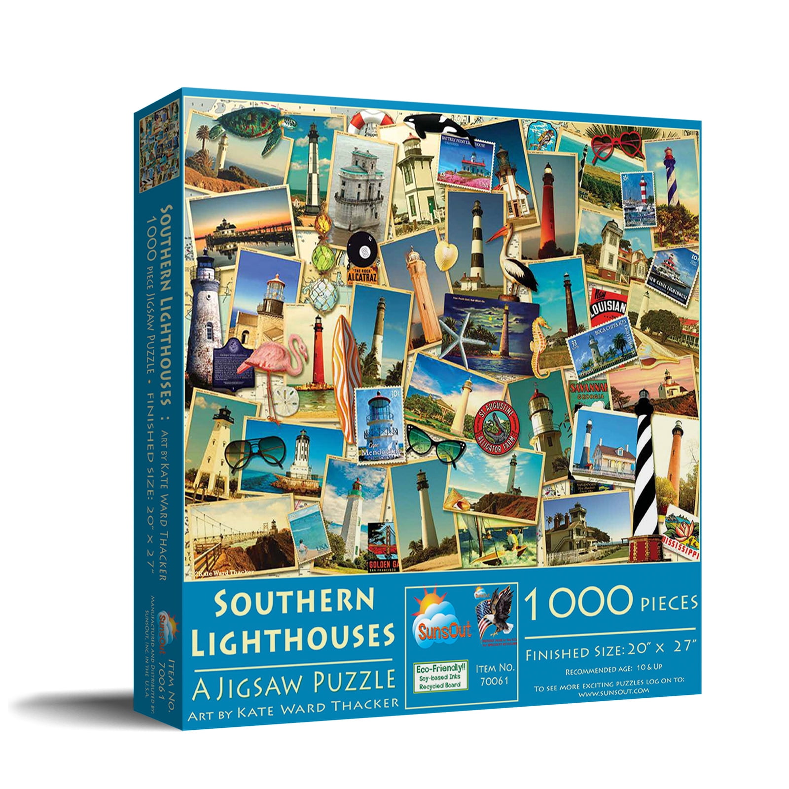 SUNSOUT INC - Southern Lighthouses - 1000 pc Jigsaw Puzzle by Artist ...