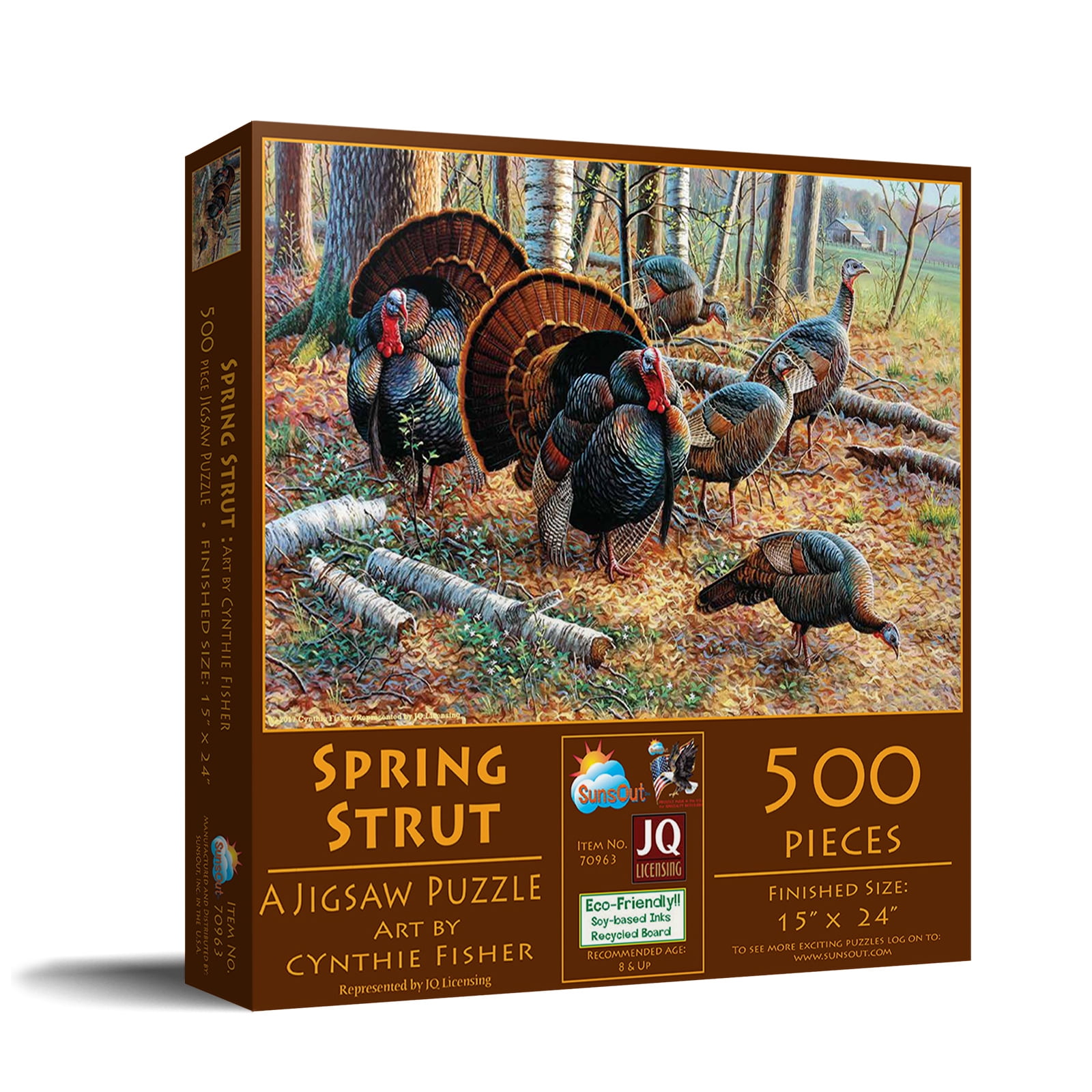 SUNSOUT INC - Spring Strut - 550 pc Jigsaw Puzzle by Artist: Cynthie Fisher - Finished Size 15 ...