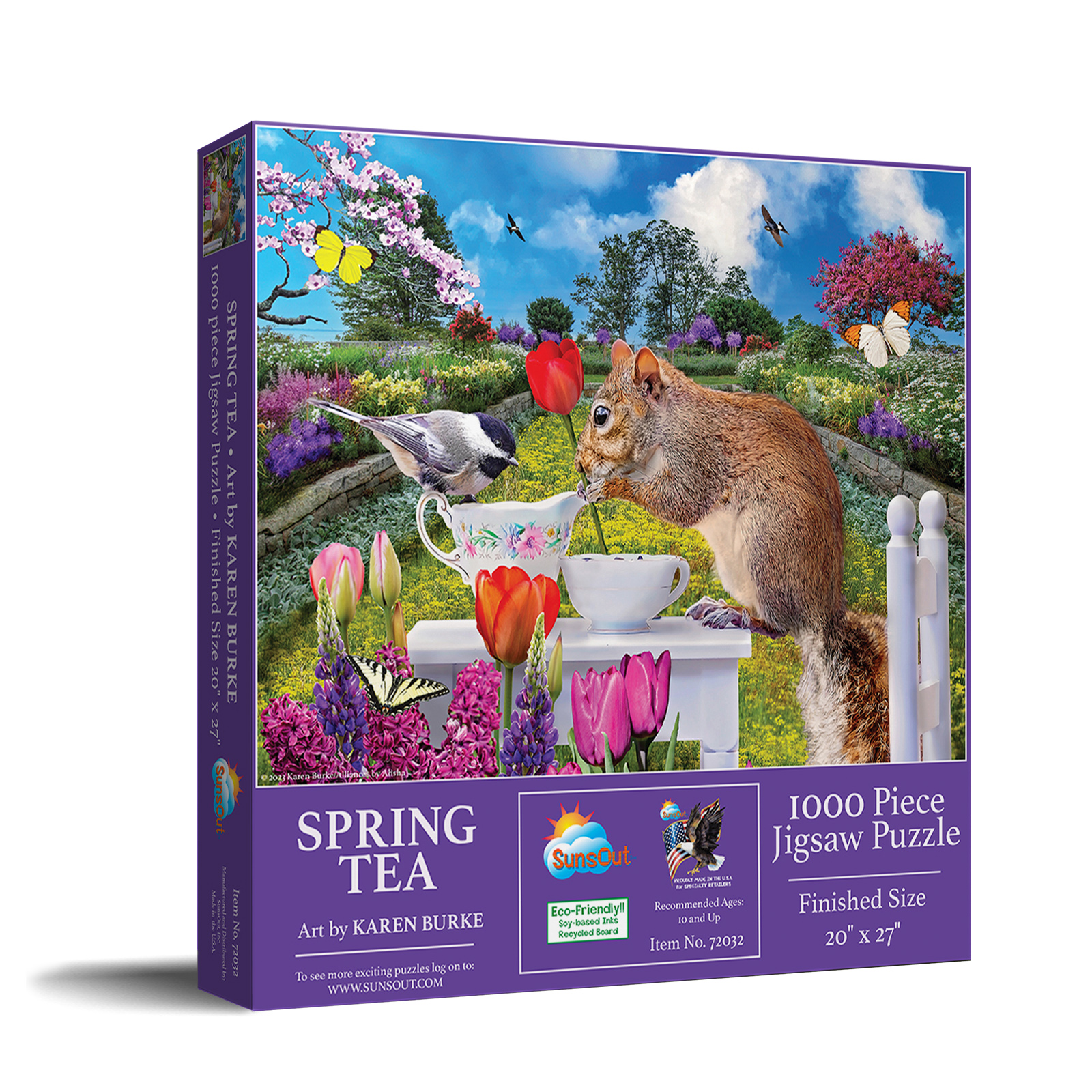 SUNSOUT INC - Spring Tea - 1000 pc Jigsaw Puzzle by Artist: Karen Burke ...
