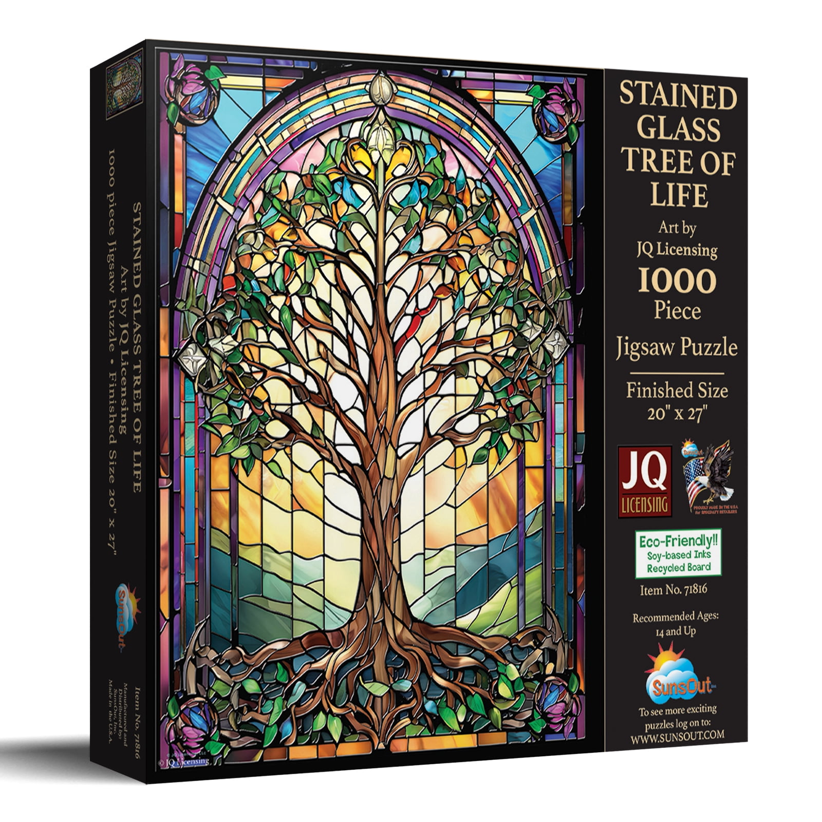 SUNSOUT INC - Stained Glass Tree of Life - 1000 pc Jigsaw Puzzle by ...