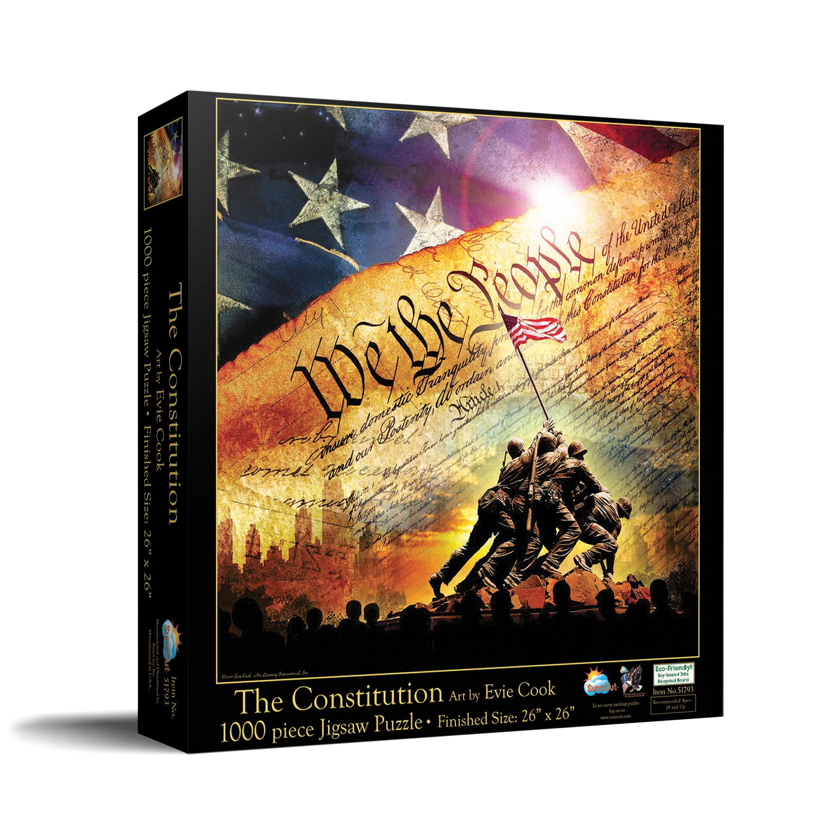 SunsOut 1000 Piece Jigsaw Puzzle - The Constitution, Perfect for Adults ...