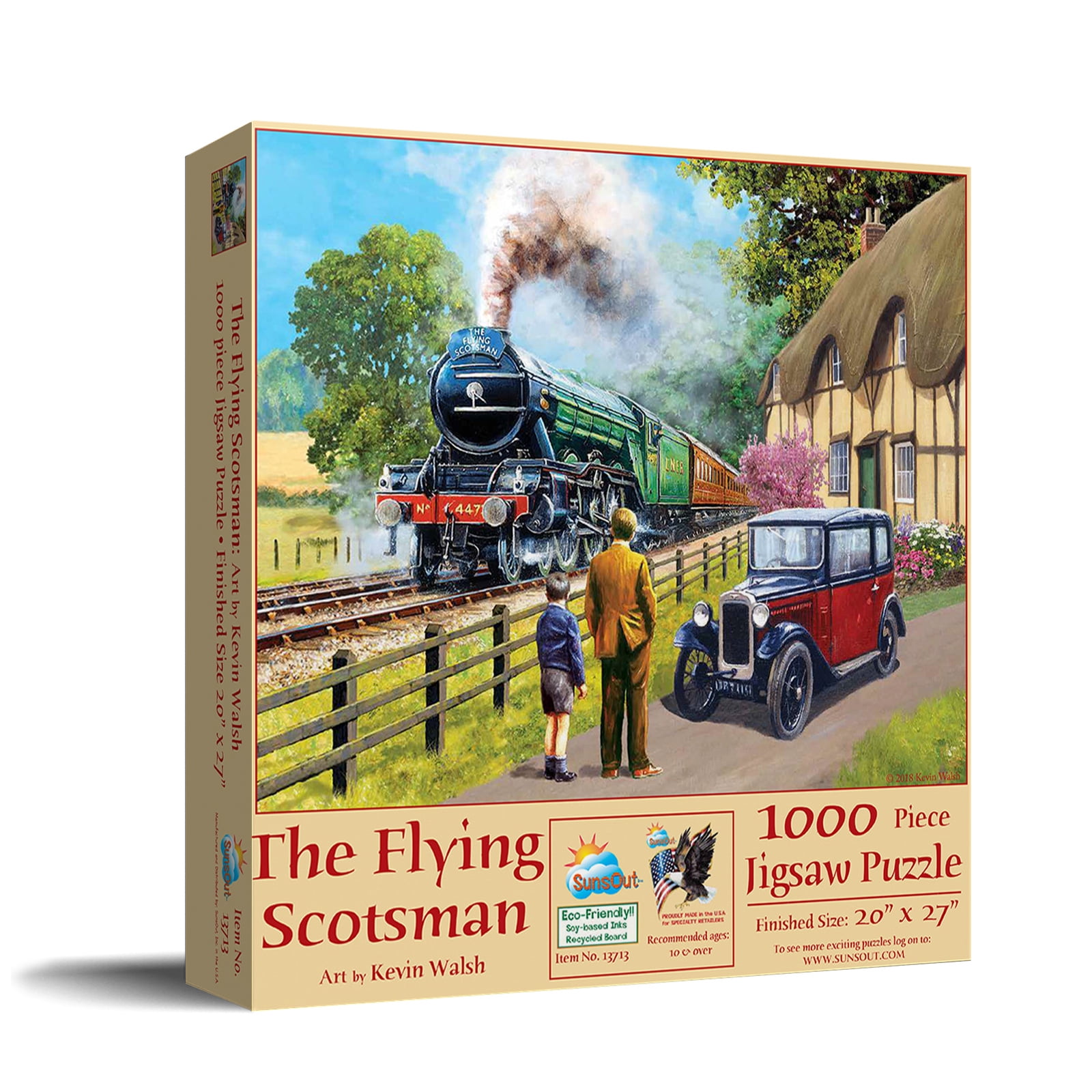 SUNSOUT INC - The Flying Scotsman - 1000 pc Jigsaw Puzzle by Artist: Kevin Walsh - Finished Size ...