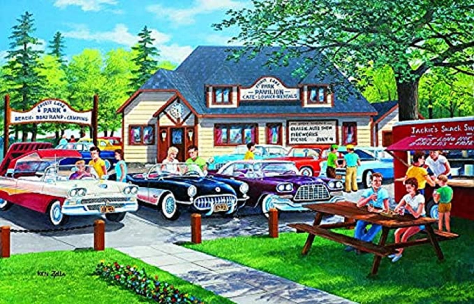 SUNSOUT INC - The Past Lane - 1000 pc Jigsaw Puzzle by Artist: Ken ...
