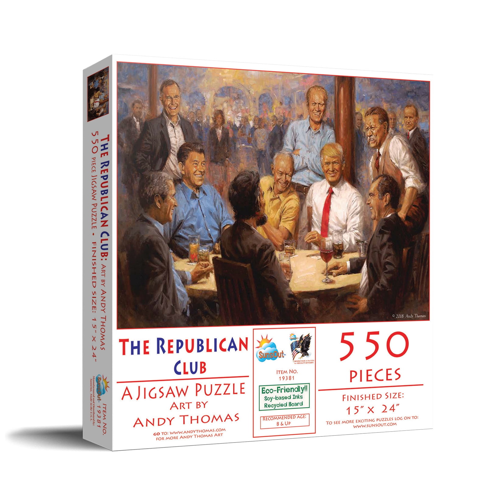 SunsOut The Republican Club - 550 Piece Jigsaw Puzzle by Artist Andy ...