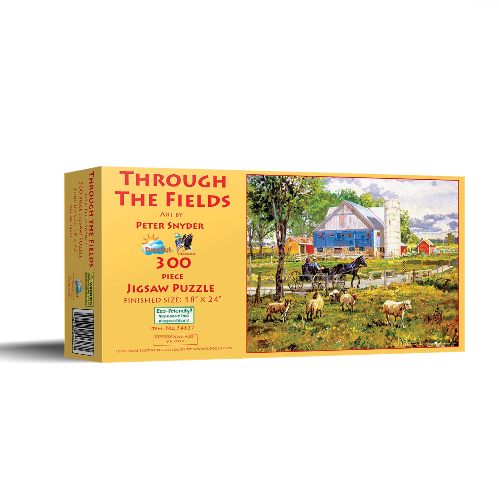 SUNSOUT INC - Through the Fields - 300 pc Jigsaw Puzzle by Artist ...