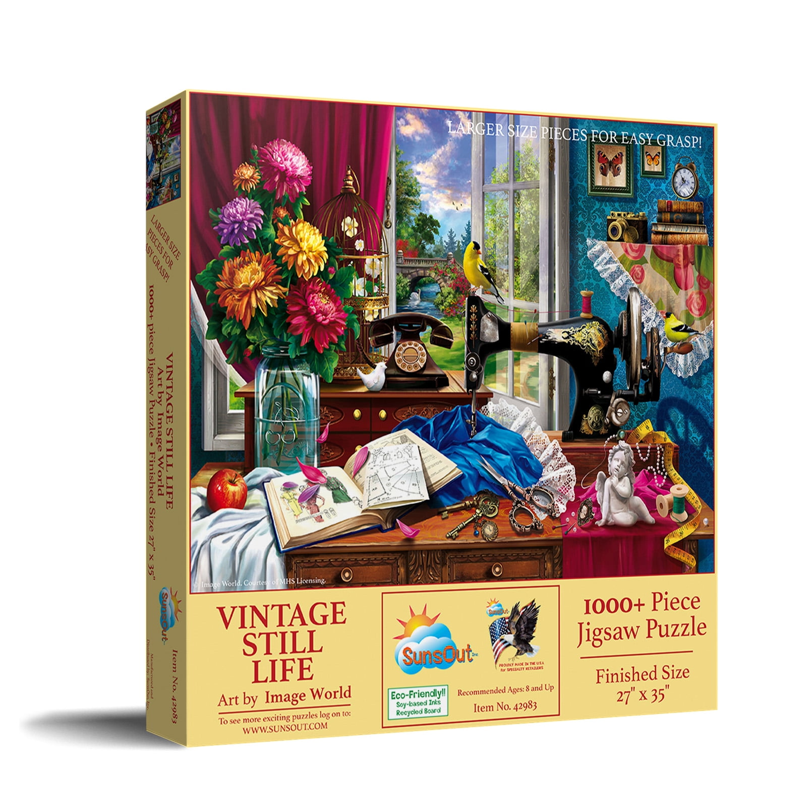 SUNSOUT INC - Vintage Still Life - 1000 pc Large Pieces Jigsaw Puzzle ...