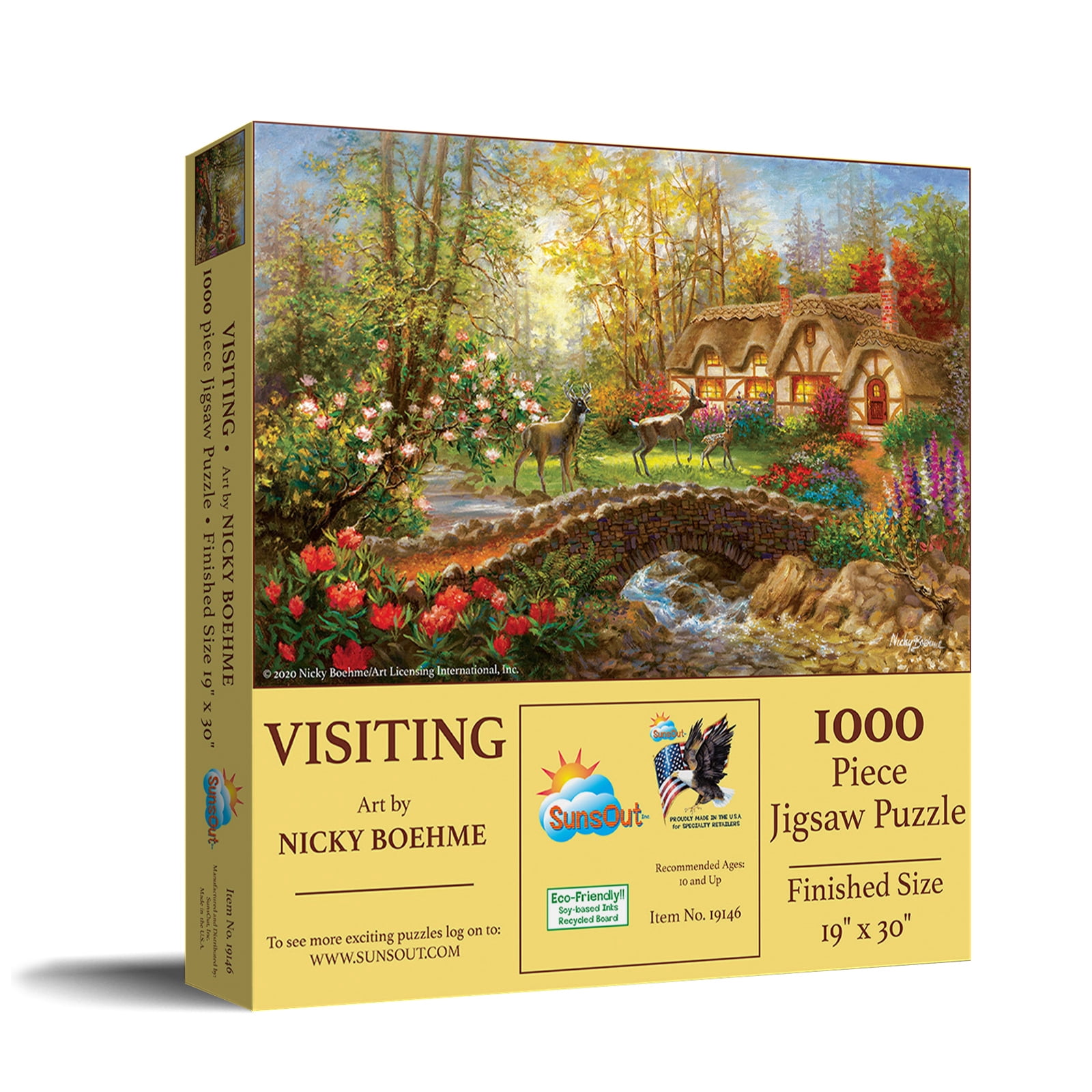 SUNSOUT INC - Visiting - 1000 pc Jigsaw Puzzle by Artist: Nicky Boehme ...