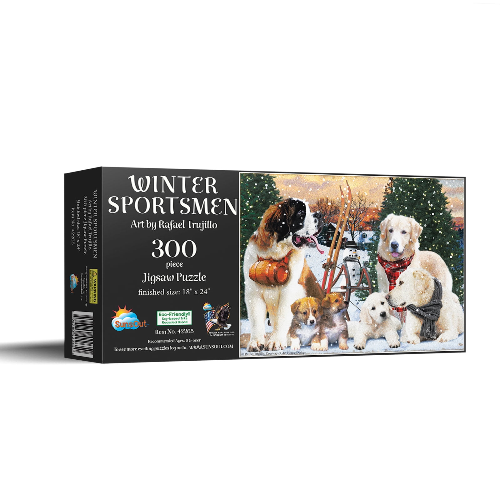 SUNSOUT INC - Winter Sportsmen - 300 pc Jigsaw Puzzle by Artist: Rafael ...