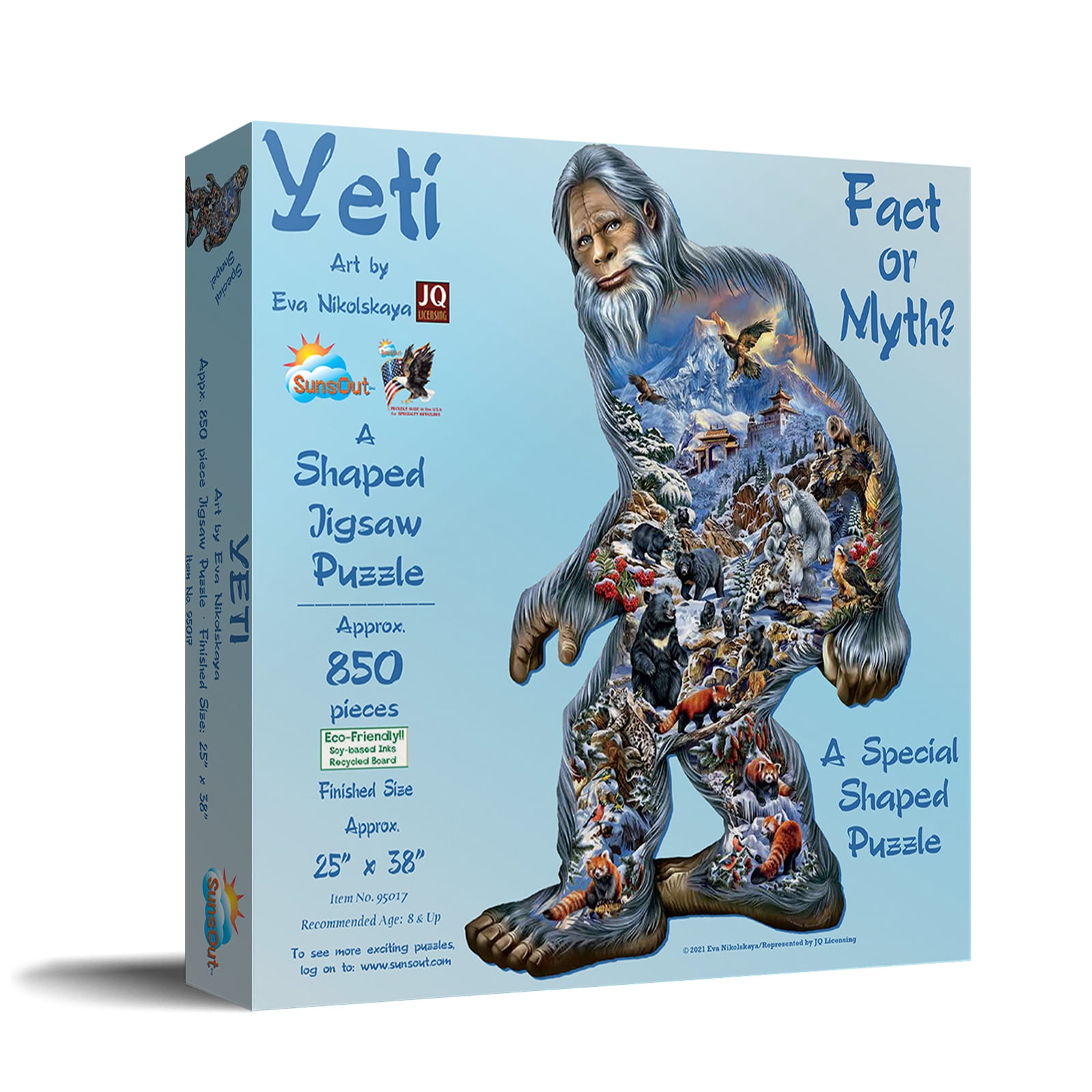 SUNSOUT INC - Yeti - 850 pc Special Shape Jigsaw Puzzle by Artist: Eva ...