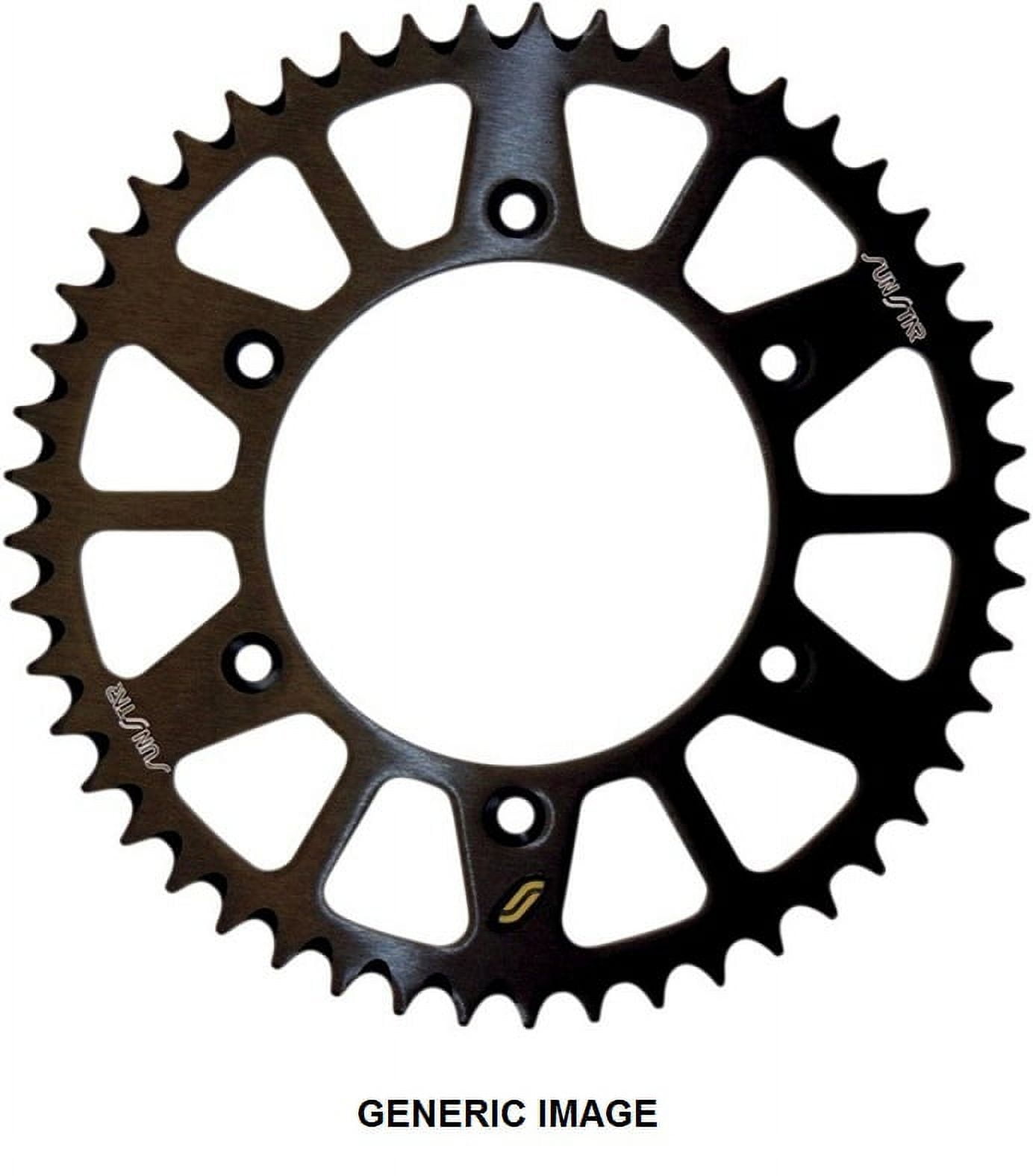 SUNSTAR Works Triplestar Rear Aluminum Sprocket Black 53T for OFFROAD ...