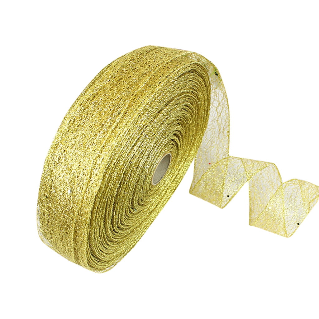 SUNSinYUN Hangs New 10M Messy Net Lock Dusting Christmas Ribbon ...