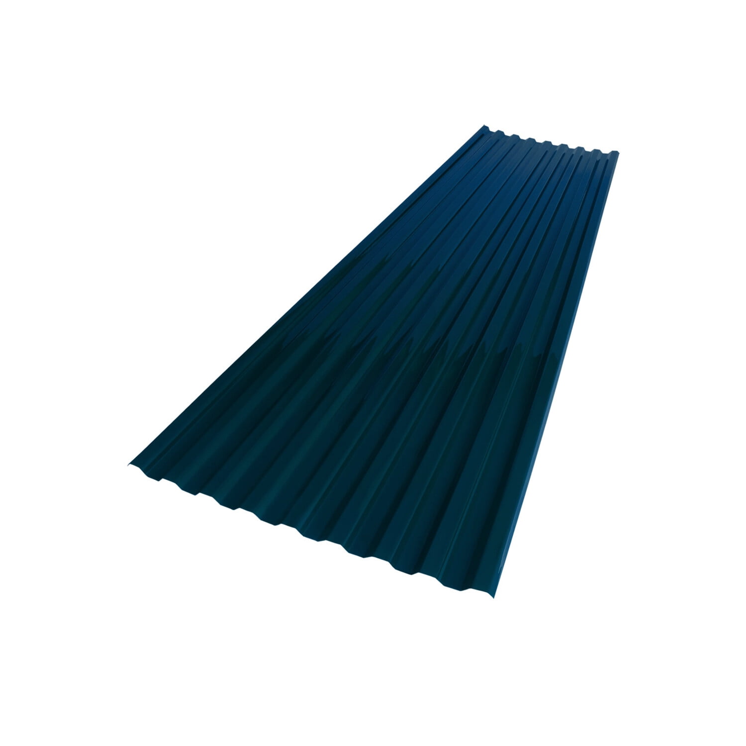 SUNTUF 26 in. x 6 ft. Polycarbonate Corrugated Roof Panel-Color:Blue ...