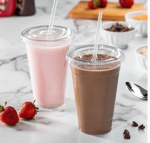 SUNUP PACKAGING [12 oz. - 500 Count Clear Plastic Cups With Lids ...