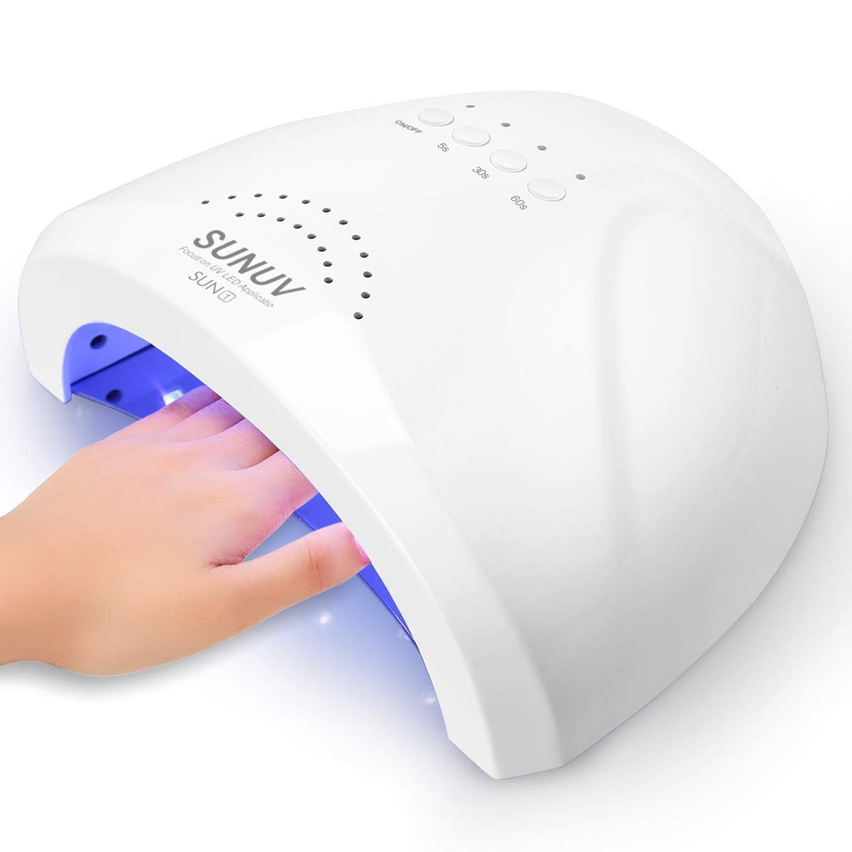 SUNUV SUNone 24W/48W LED UV Professional Nail Dryer - Electric Curing Lamp with 3 Timers for Gel ...