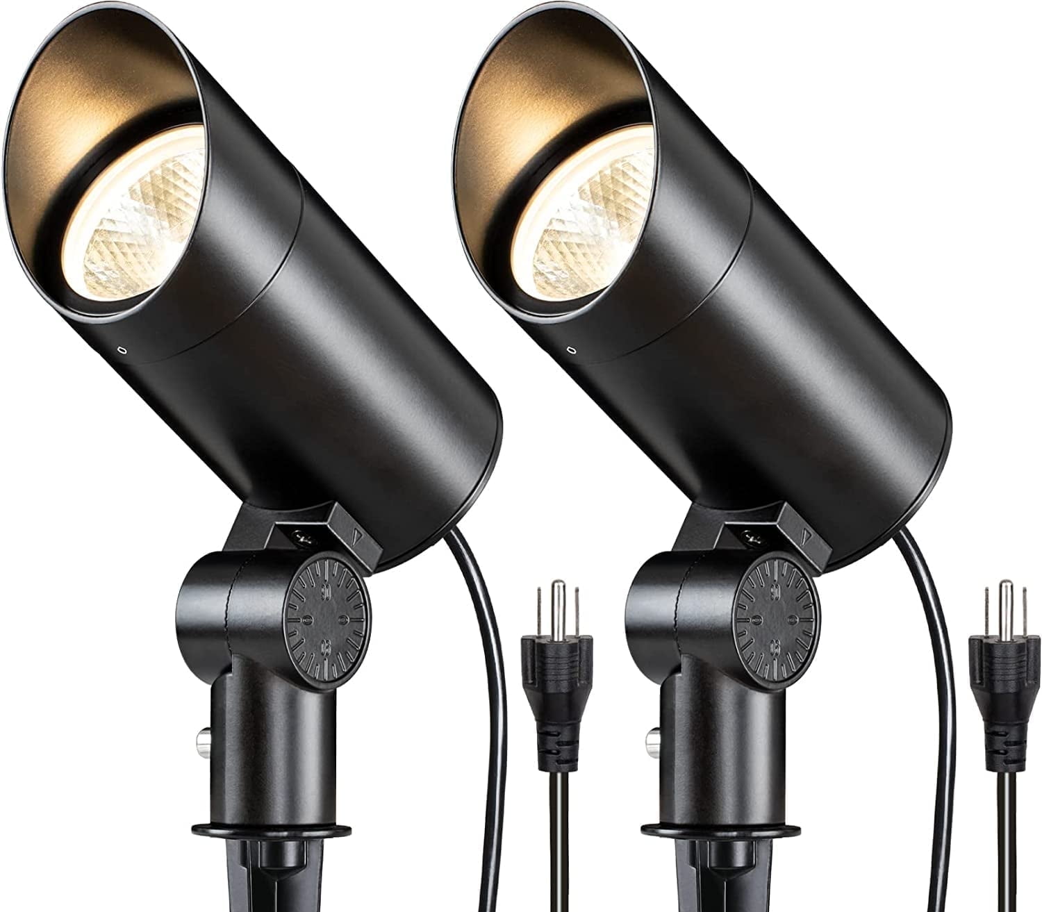 SUNVIE 30W LED Outdoor Landscape Spotlight Flag Light with Metal Stake ...