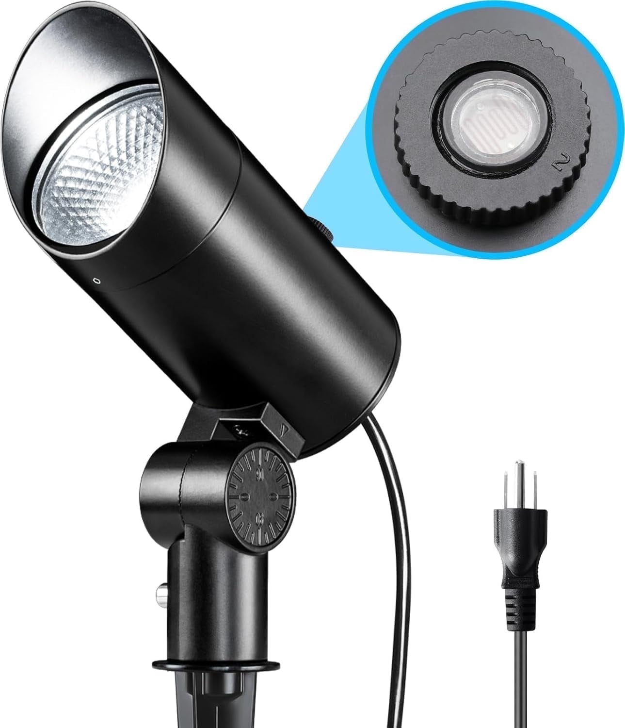 SUNVIE, Outdoor LED Spotlight, 30W, Dusk to Dawn, 5000K daylight ...