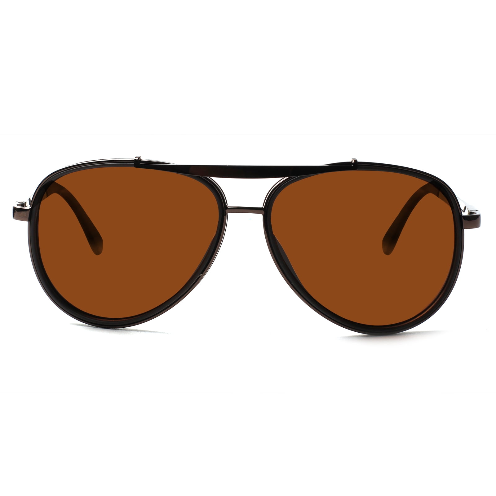 SUNVOES Retro Pilot Polarized Sunglasses for Men Women Spring Hinge ...